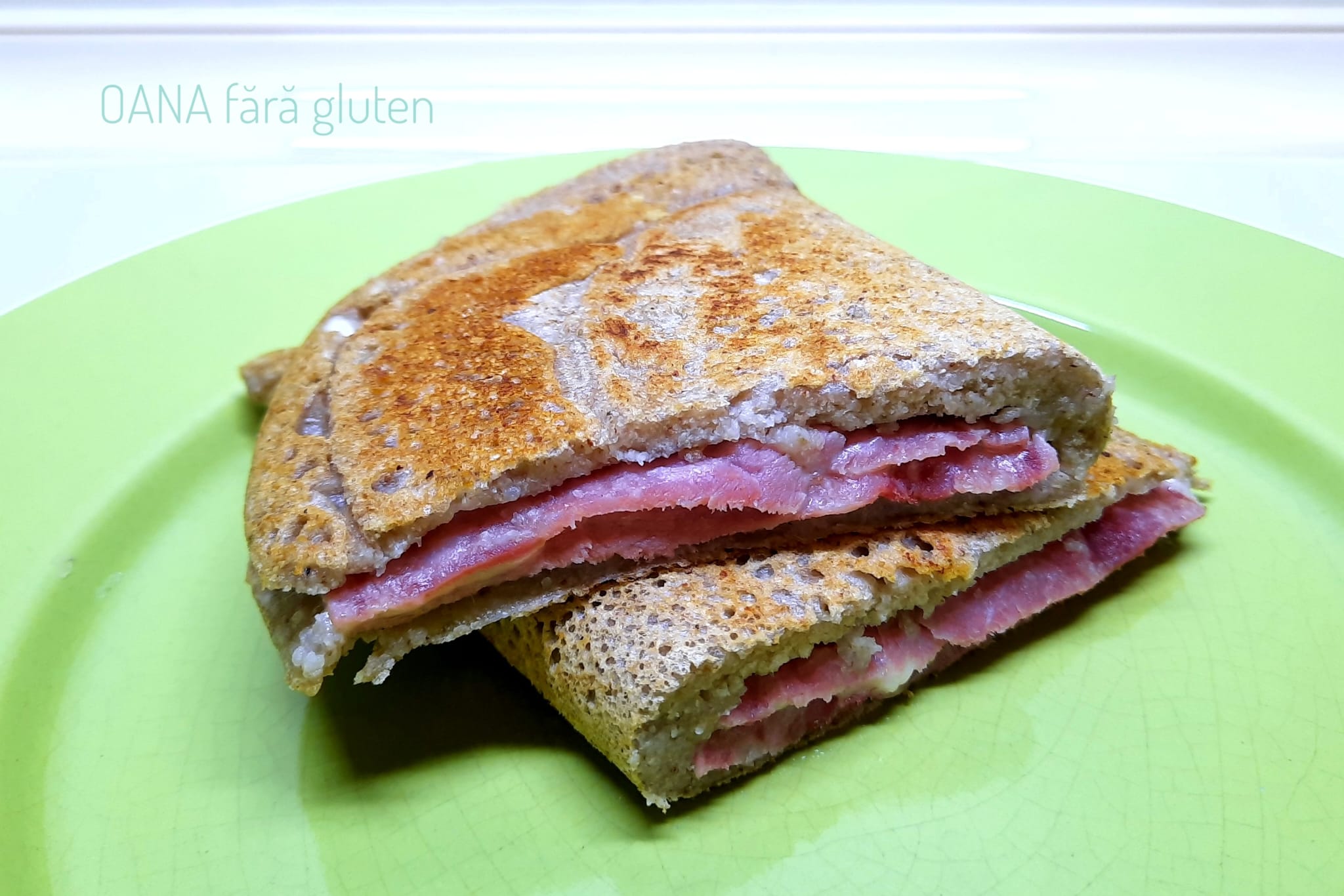 Sandwich rapid cu lipie de hrișcă - Oana Fara Gluten